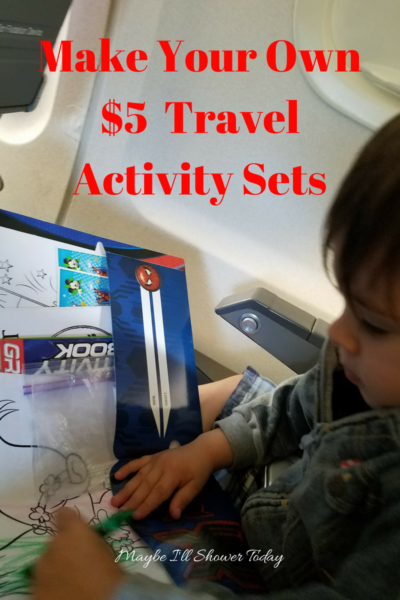 Make your own $5 travel activity sets | Maybe I'll Shower Today