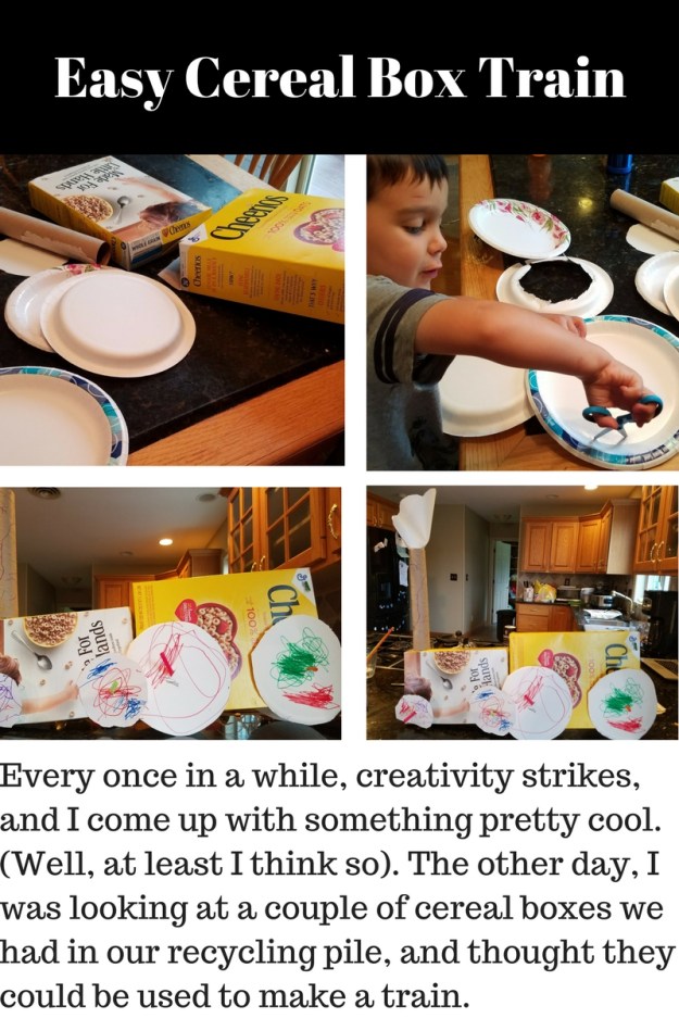 Easy cereal box train | Maybe I'll Shower Today